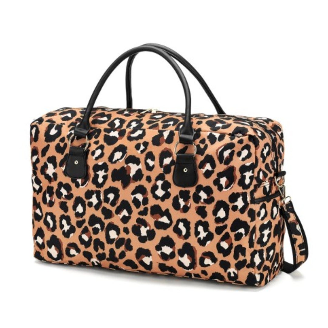 Spotlight Leopard Print Travel Bag, Optional Personalization - Etsy