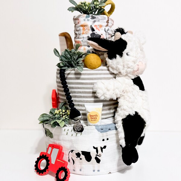 Farm Diaper Cake - Etsy