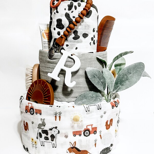 Farm Diaper Cake - Etsy