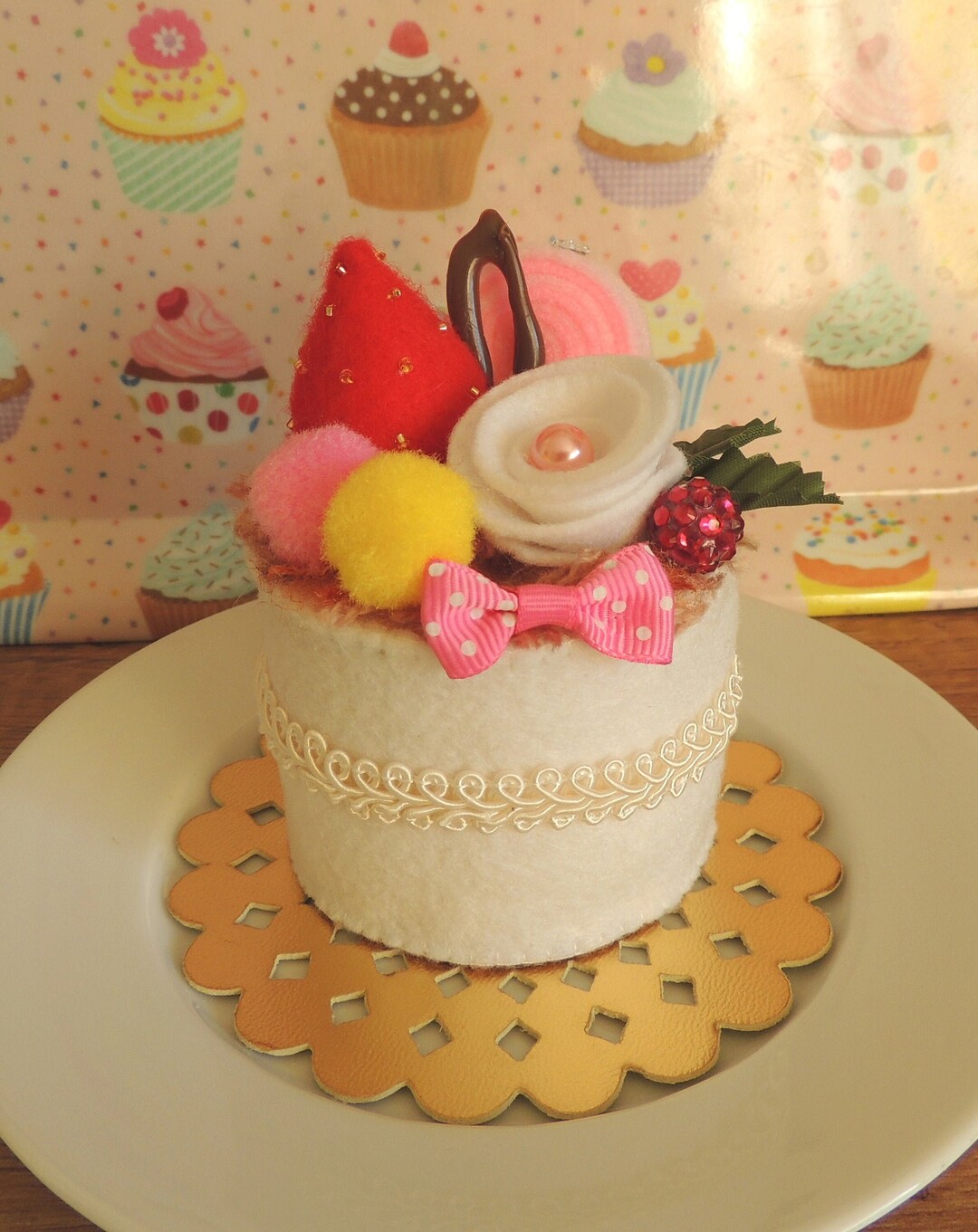 Felt Food, Decorative Felt Cake, Table Kitchen Party Decor Decoration ...