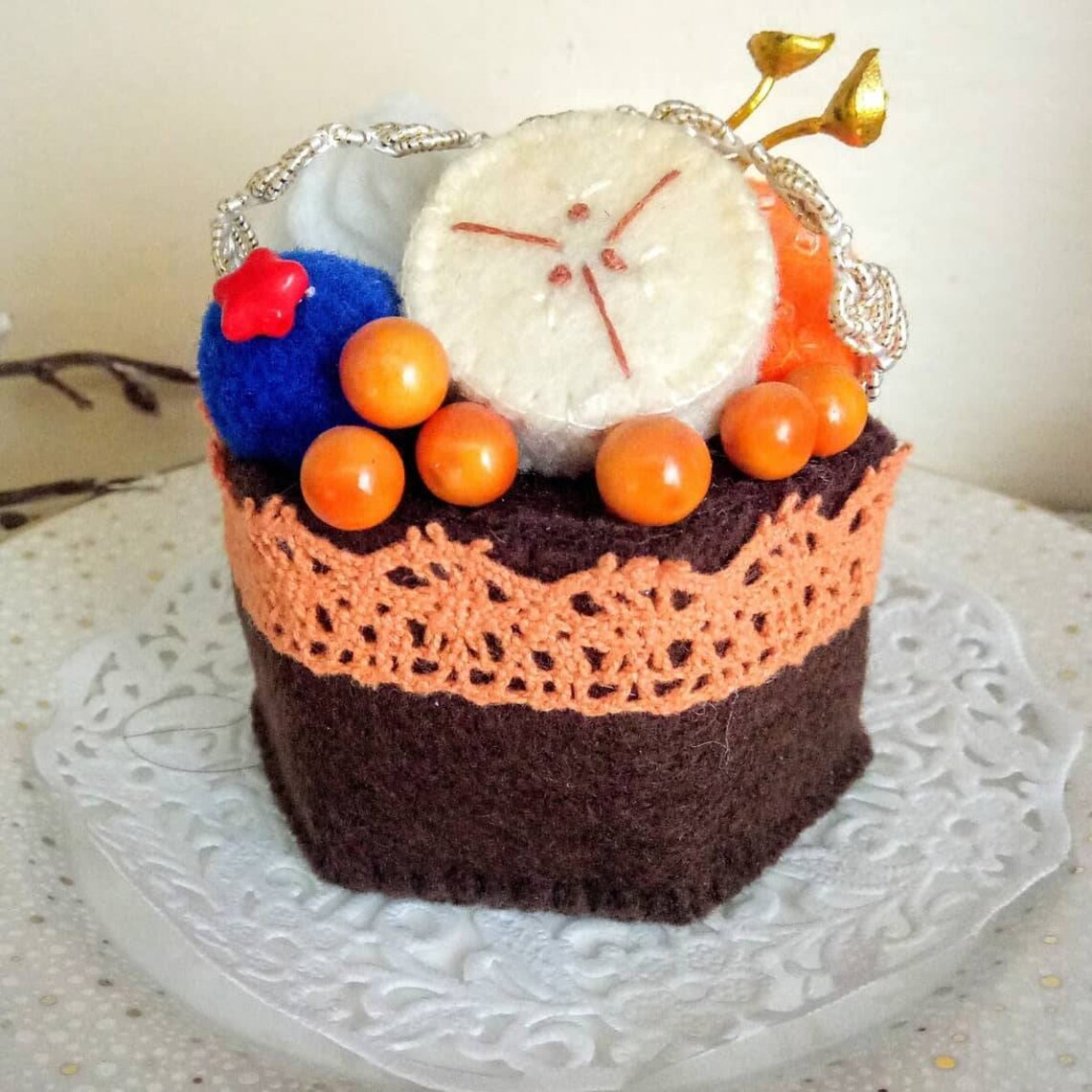 Decorative Cake Felt Food Birthday Party Ready Gift | Etsy