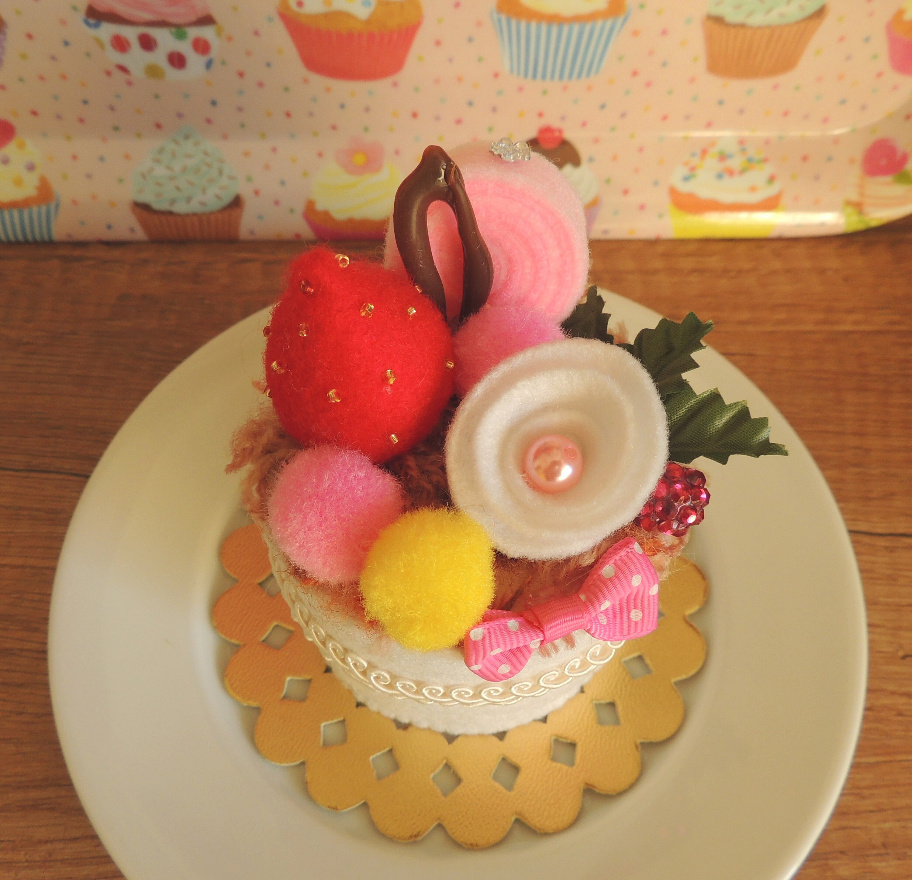 Felt Food Decorative Felt Cake Table Kitchen Party Decor - Etsy