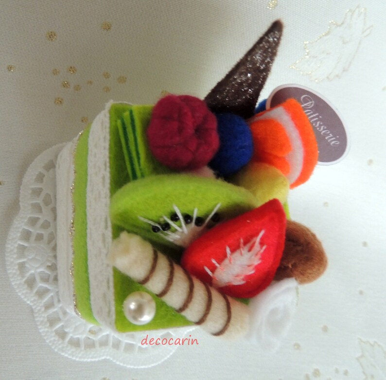 Decorative Cake Felt Food Kitchen Table Party Decor | Etsy