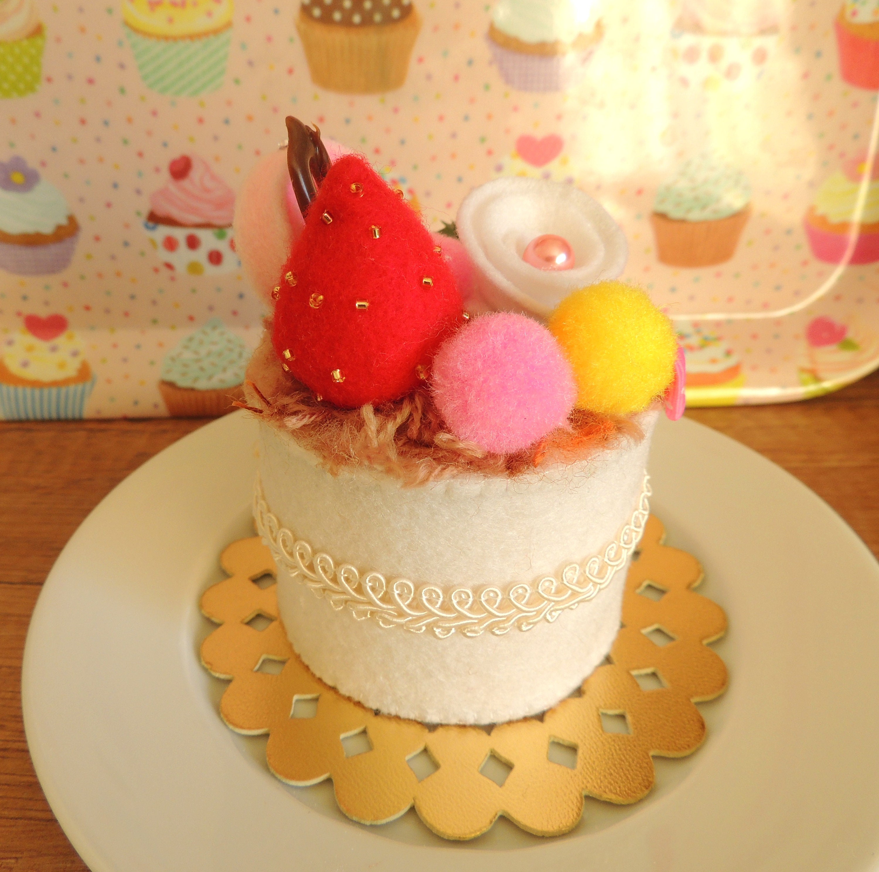 Felt Food Decorative Felt Cake Table Kitchen Party Decor - Etsy