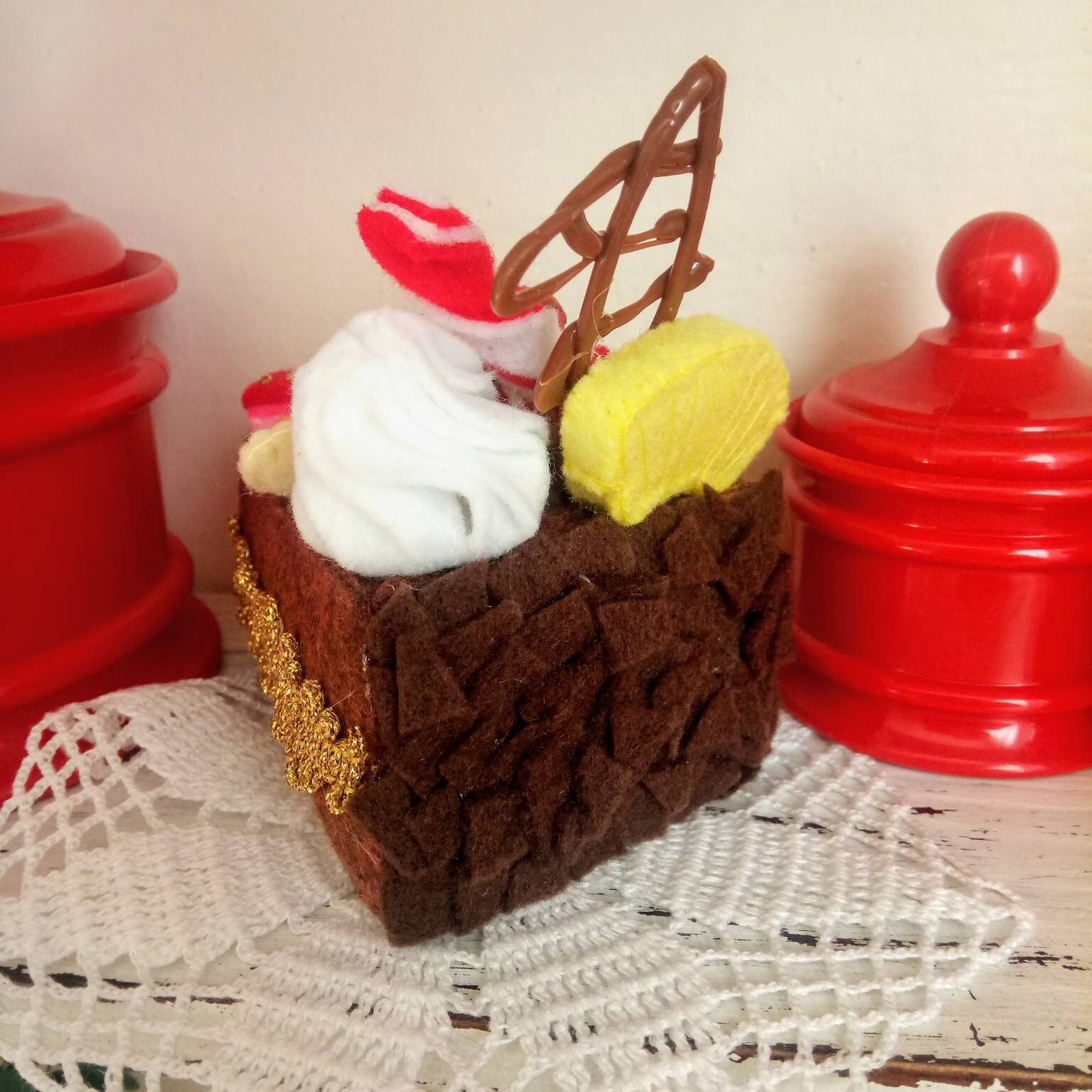 Decorative Cake Felt Food Kitchen Table Party Christmas | Etsy