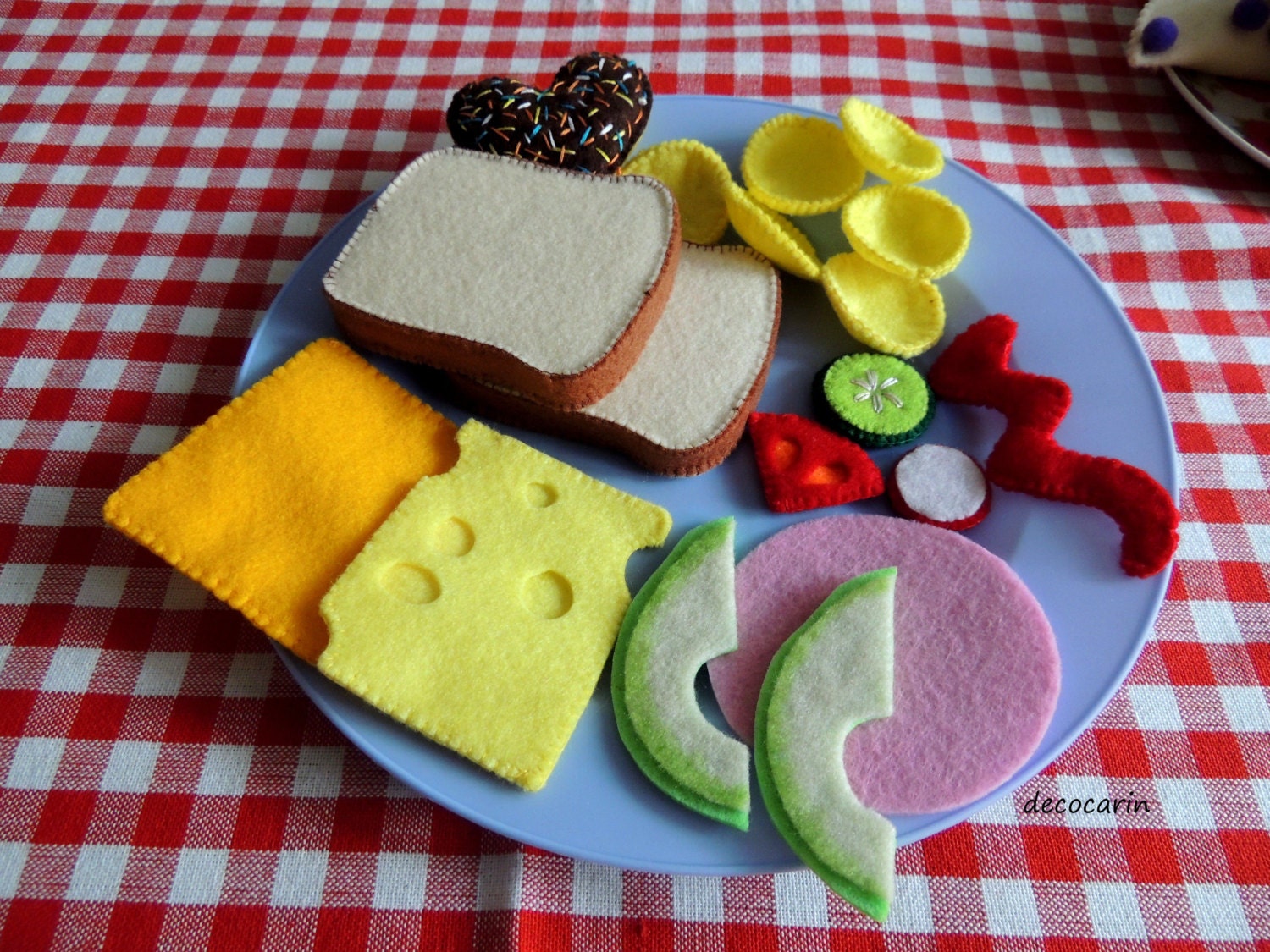 Felt Food Set Play Food Sandwich Kids Toys Pretend Play Toy - Etsy