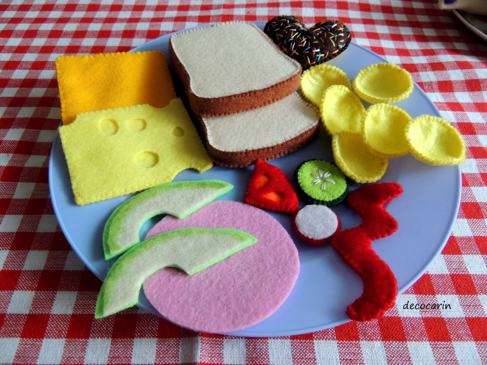 Felt Food Set Play Food Sandwich Kids Toys Pretend Play Toy | Etsy