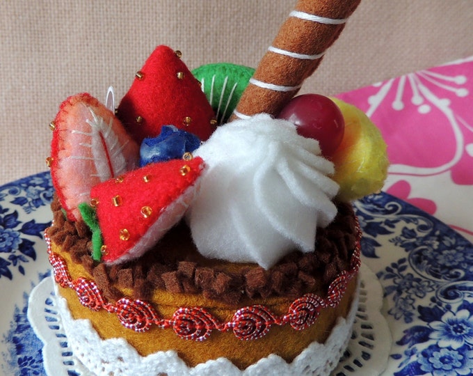 Felt Food, Felt Cake, Ready Birthday Gift, Felt Home Decor Decorations ...
