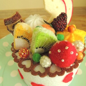 Felt Food, Mini Layer Decorative Cake, Felt Kitchen Children Birthday ...