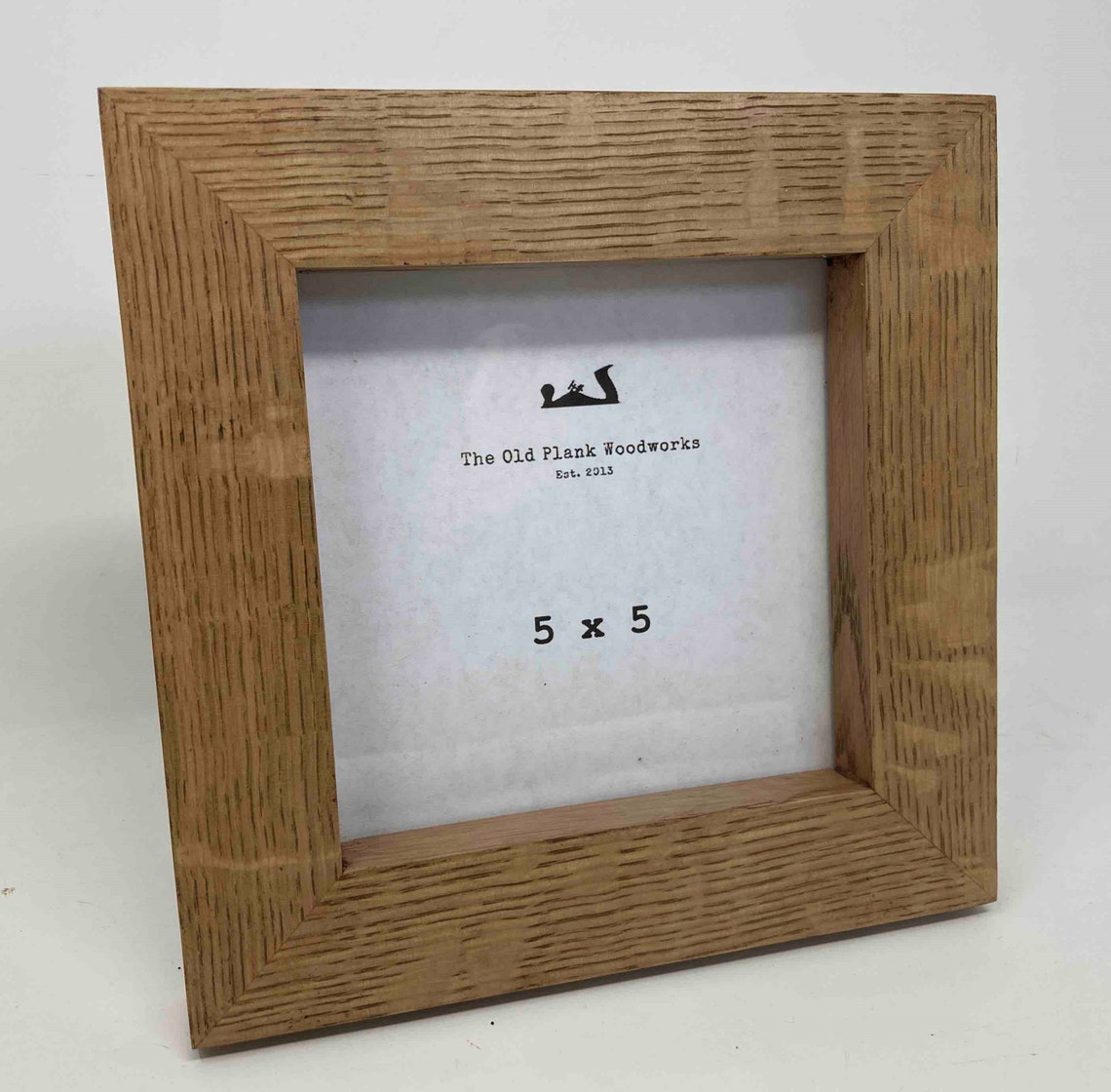 5 x 5 White Oak Picture Frame FREE SHIPPING | Etsy