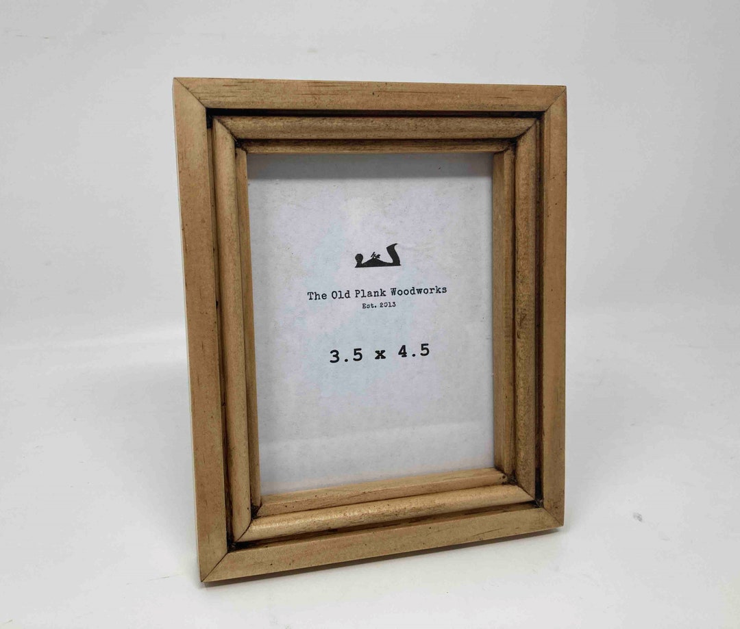 Pine Wood Picture Frame (3.5" X 4.5") - Etsy