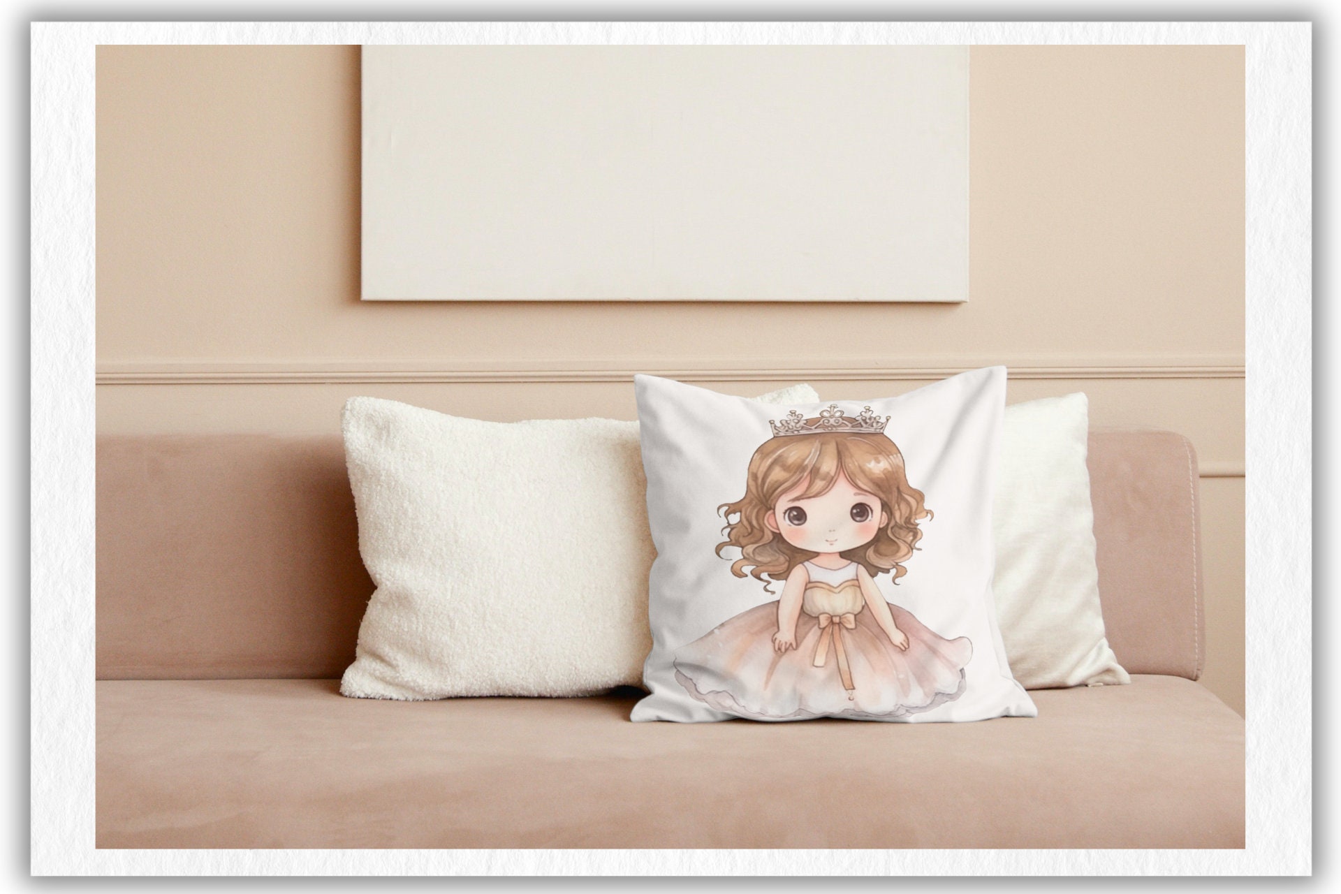 Cute Princess Clipart,princess Watercolor Clipart, Princess Watercolor ...