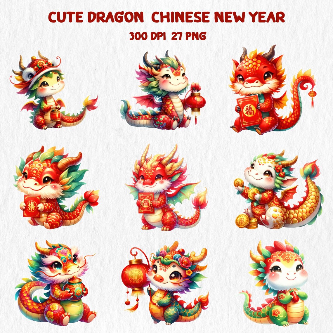 Cute Dragonchinese New Year Clipart,dragon Chinese,chinese Lunar New ...
