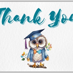 Cute Owl Graduation Watercolorclipart, Sublimation Watercolor, Owl ...