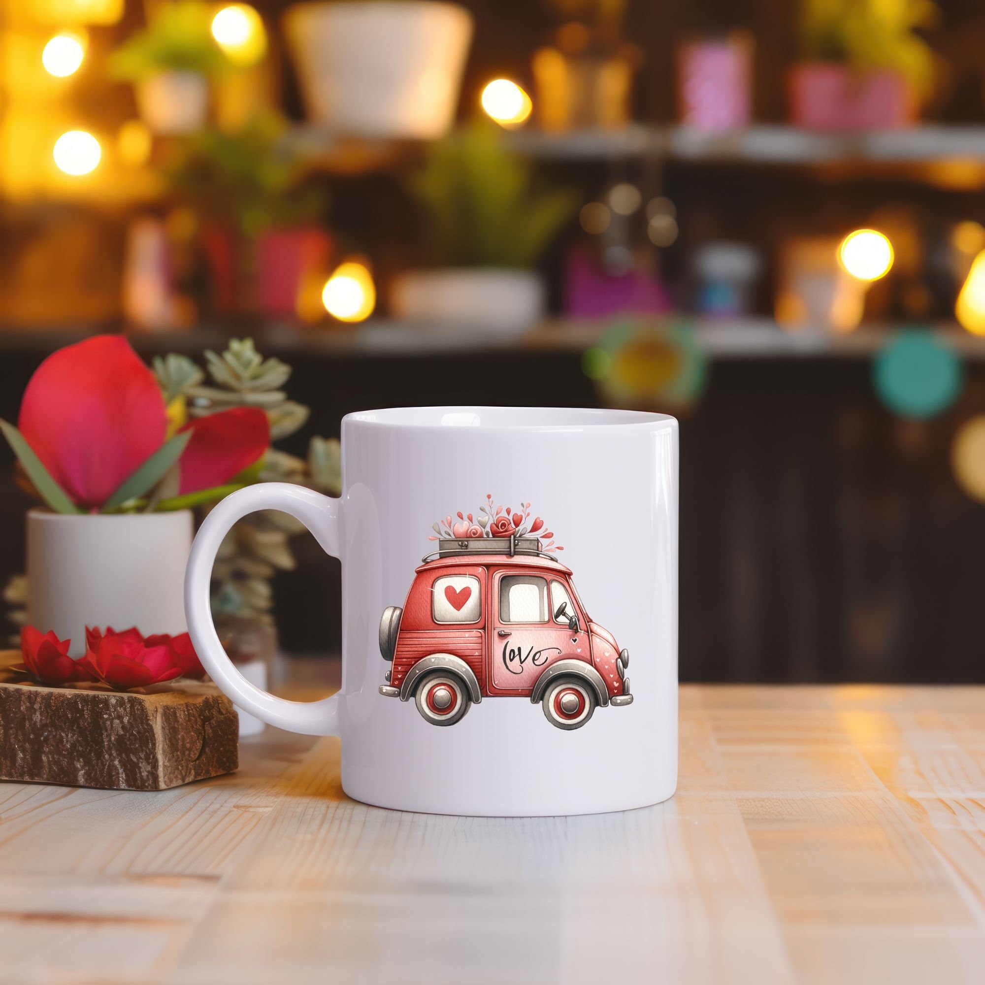 Cars Valentine Clipart,vintage Valentine Sublimation,cars Romantic ...