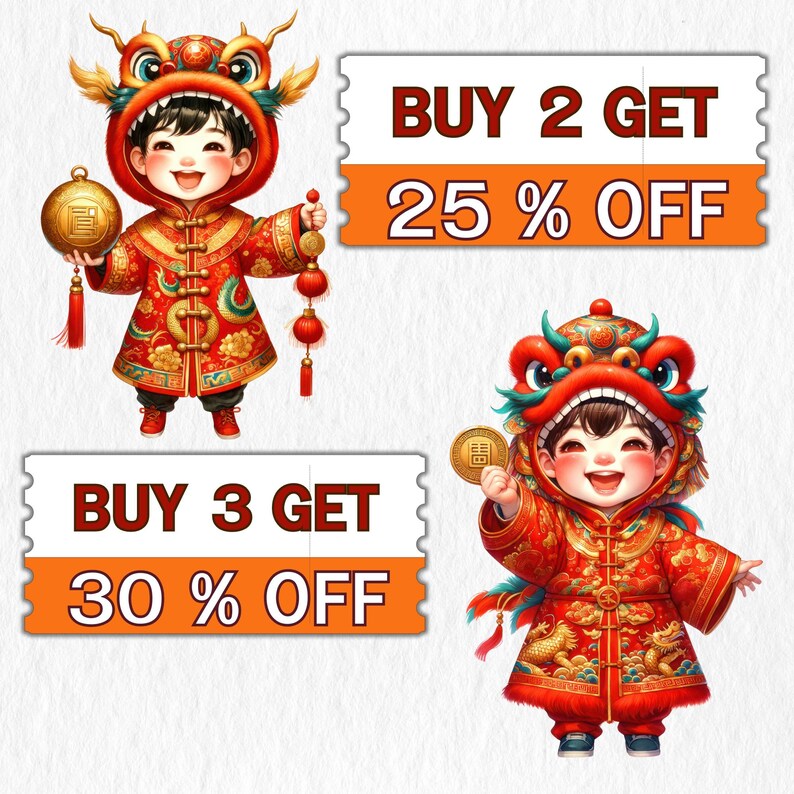Cute Kid Chinese New Year Clipart,chinese Boy,chinese Girl,chinese ...