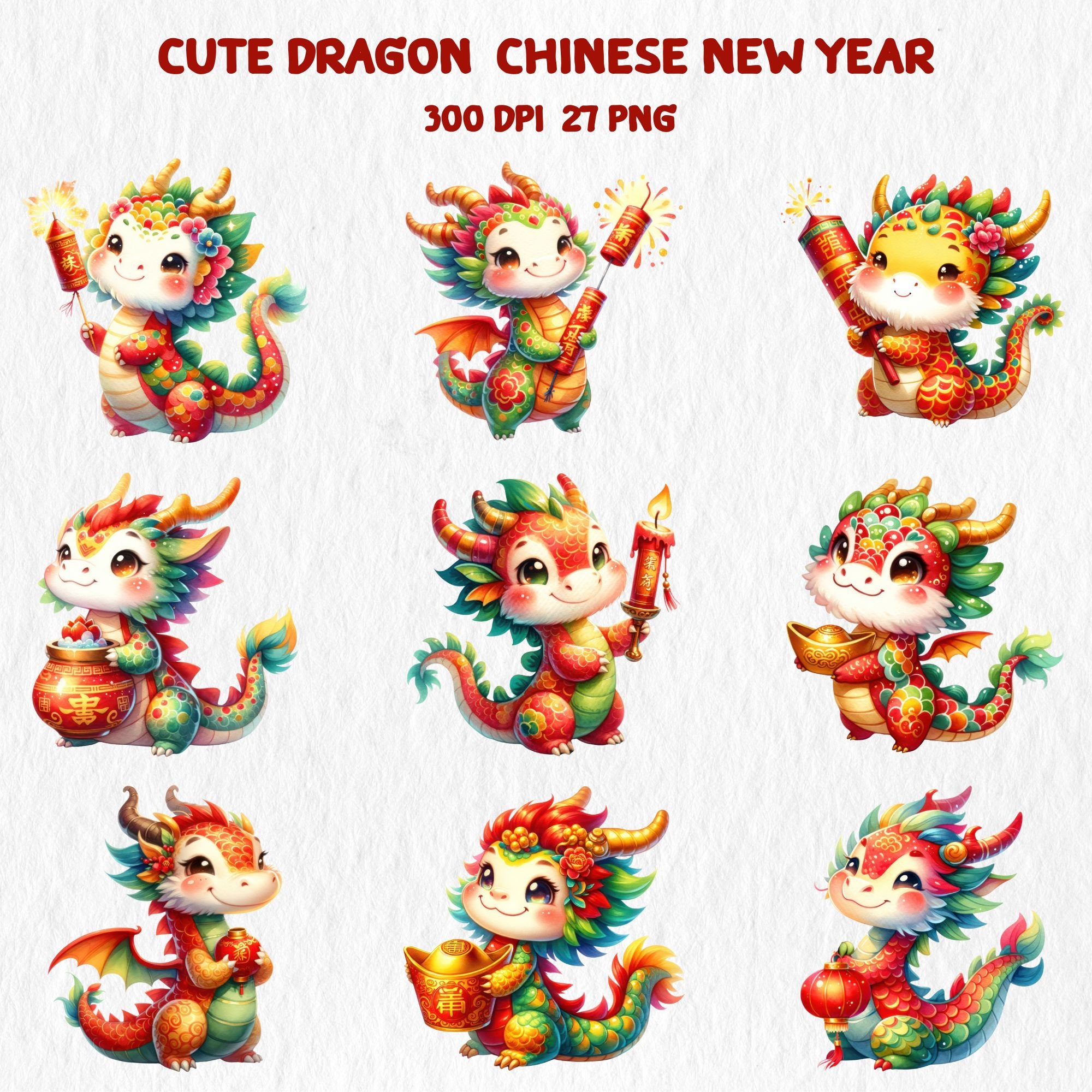 Cute Dragonchinese New Year Clipart,dragon Chinese,chinese Lunar New ...