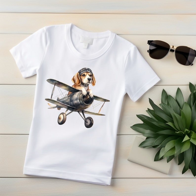 Beagle Aviator Watercolor Clipart PNG, Gog Clipart, Beagle Clipart ...