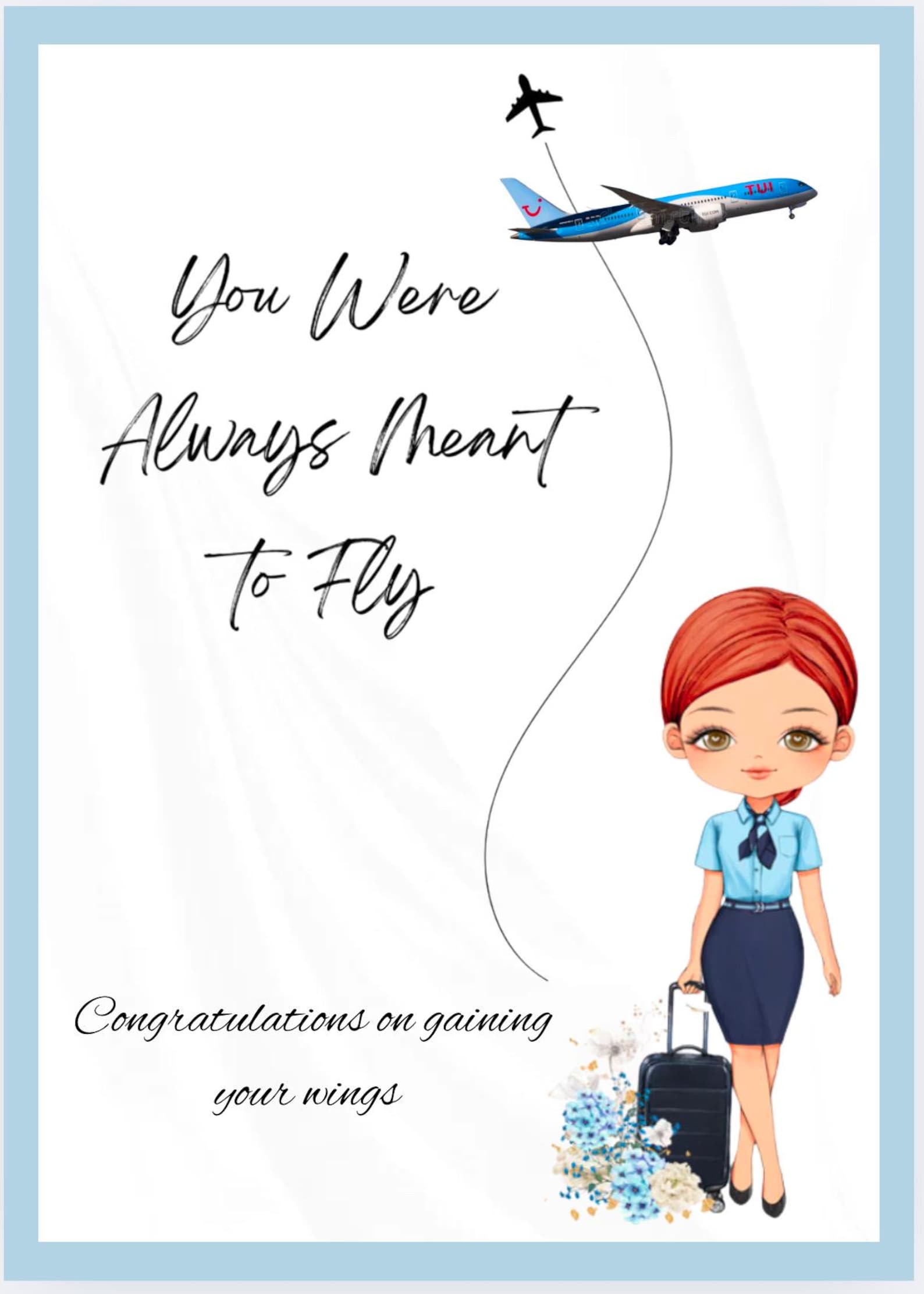 Cabin Crew Congratulations Card - Wings - TUI - Etsy