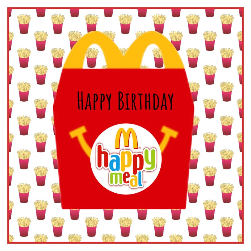 Mcdonalds Card - Etsy UK