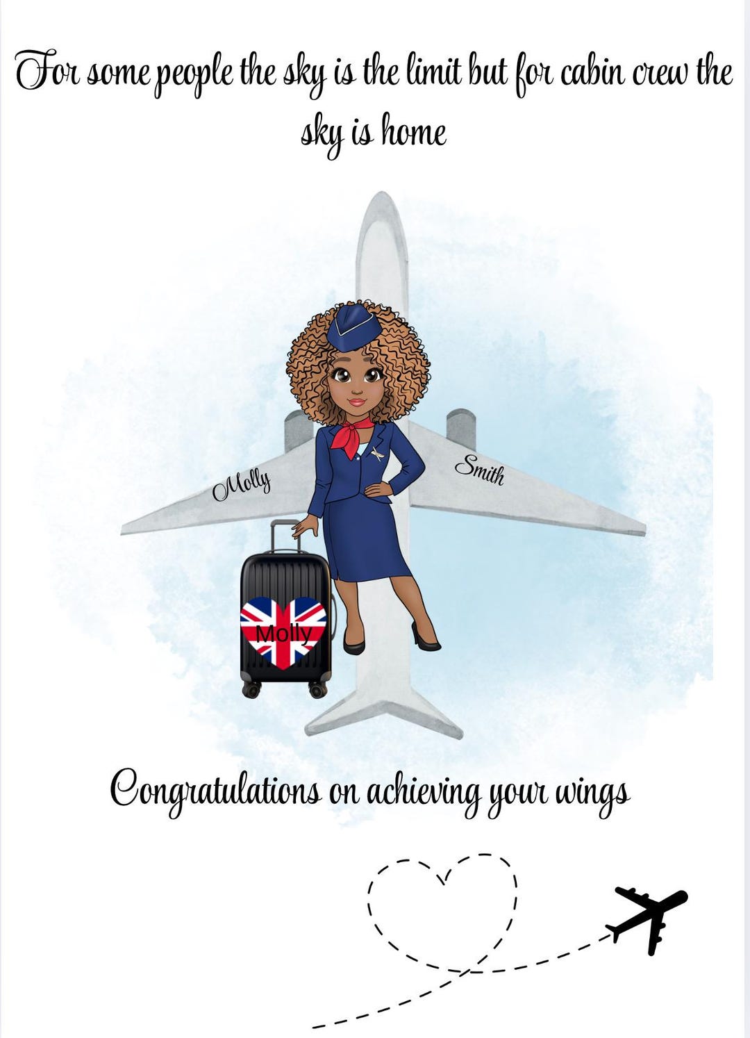 Cabin Crew Congratulations Card - Wings - British Airways - Etsy
