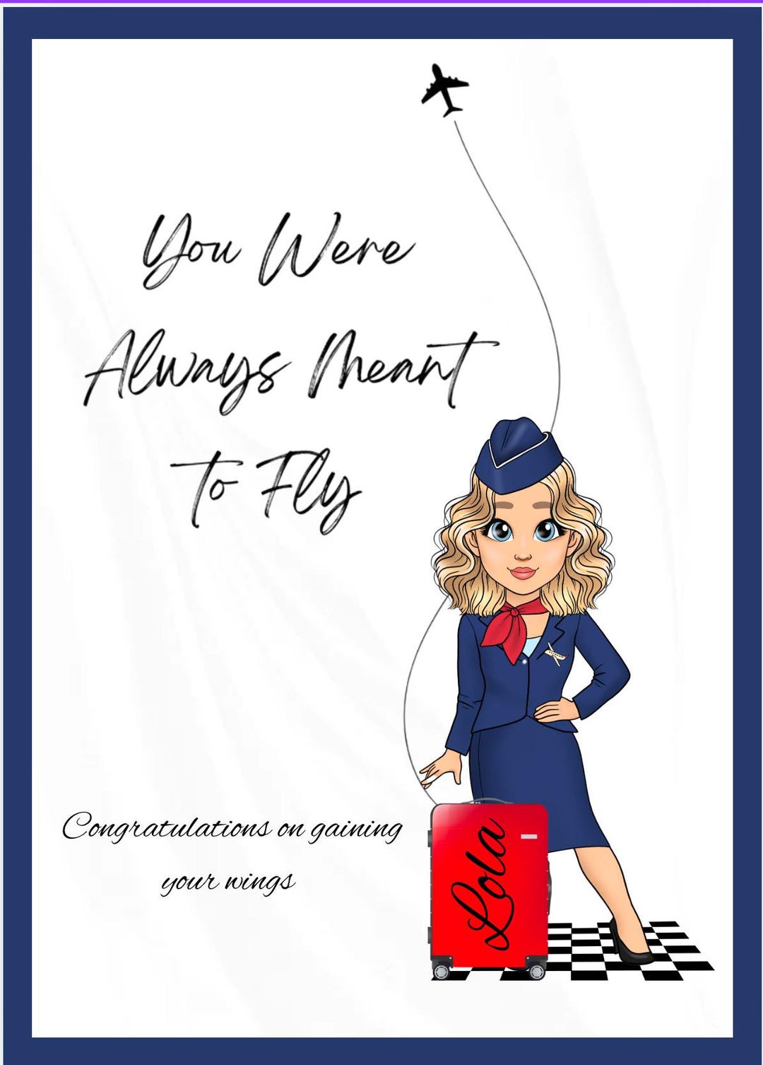Cabin Crew Congratulations Card - Wings - British Airways - Etsy