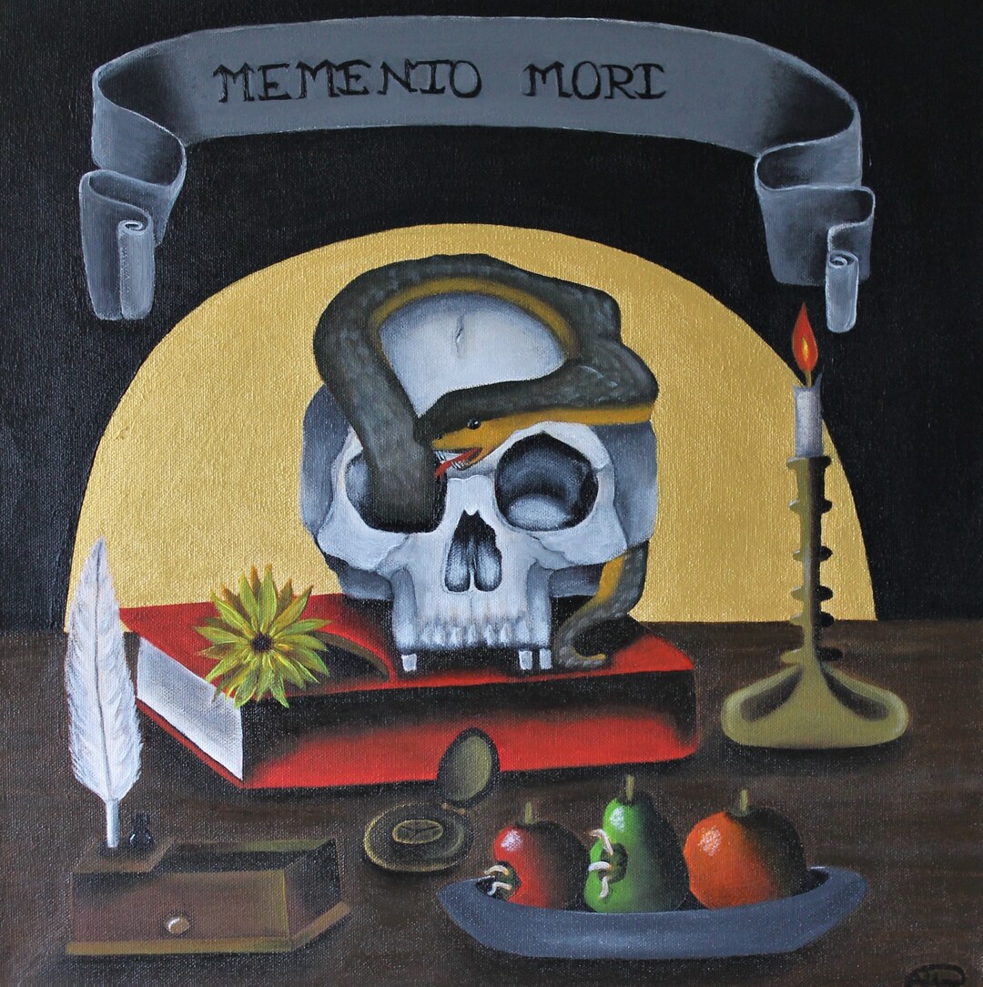 Memento Mori Painting - Etsy