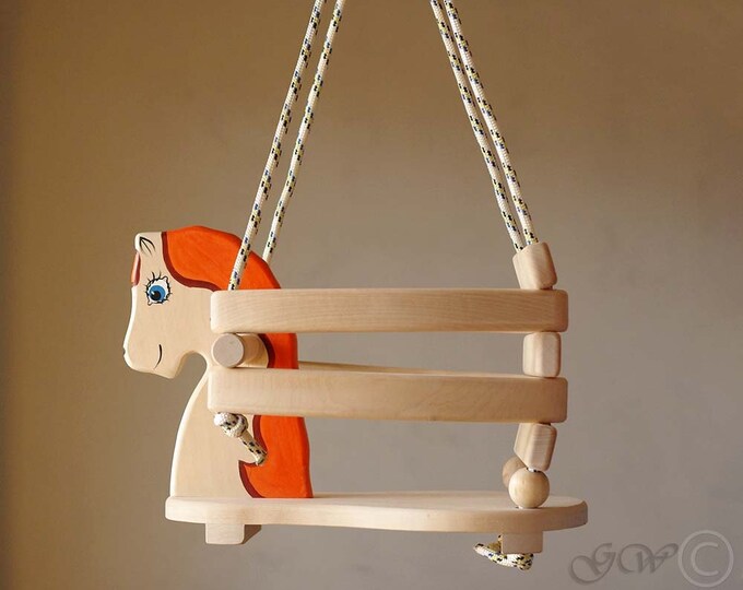 Wooden Handmade Horse Swing Baby Swing Handmade Children | Etsy