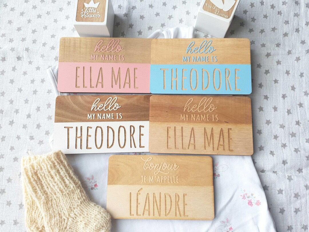 Baby Hospital Sign, Birth Announcement Sign, Baby Name Announcement ...