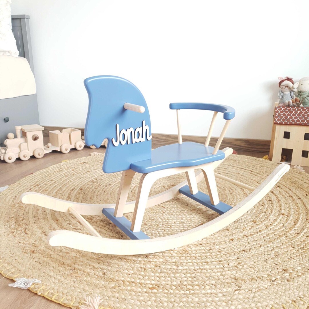 Rocking Horse, Custom Personalized Wooden Rocking Horse, Toddler ...