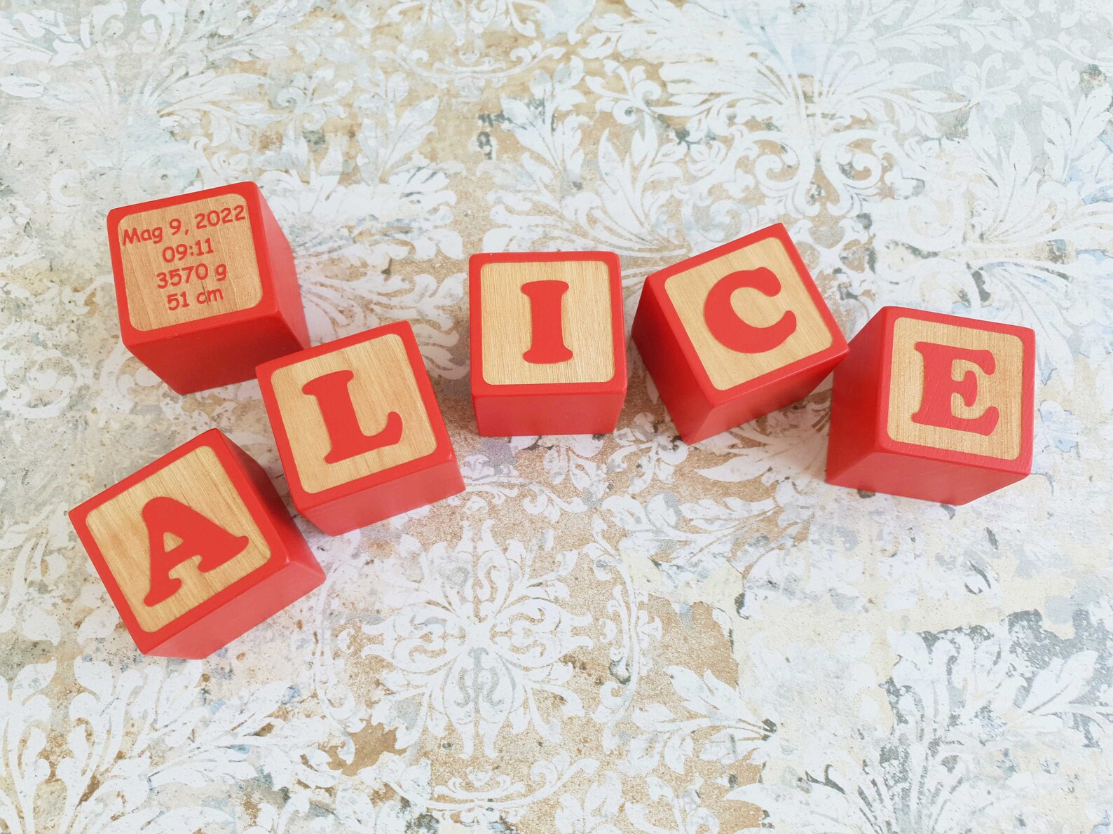 Personalized Wood Name Blocks Alphabet Baby Custom Letters - Etsy