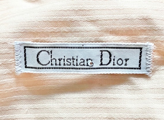80s Christian Dior Orange Striped Button-down Dress S… - Gem