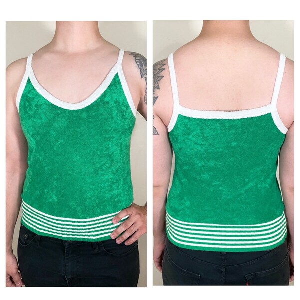 Terry Cloth Tank Top - Etsy