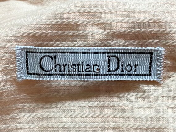 80s Christian Dior Orange Striped Button-down Dress S… - Gem