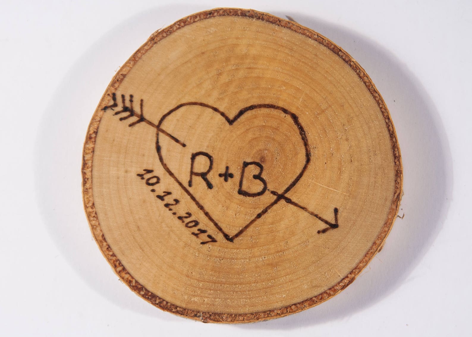 Set of 10 Personalized Wedding Coasters 3"-4", Wooden Drink Coasters ...