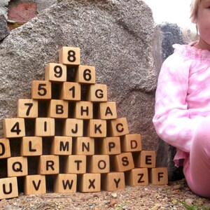 Wooden Blocks With Letters and Numbers, Wooden Blocks Alphabet ...