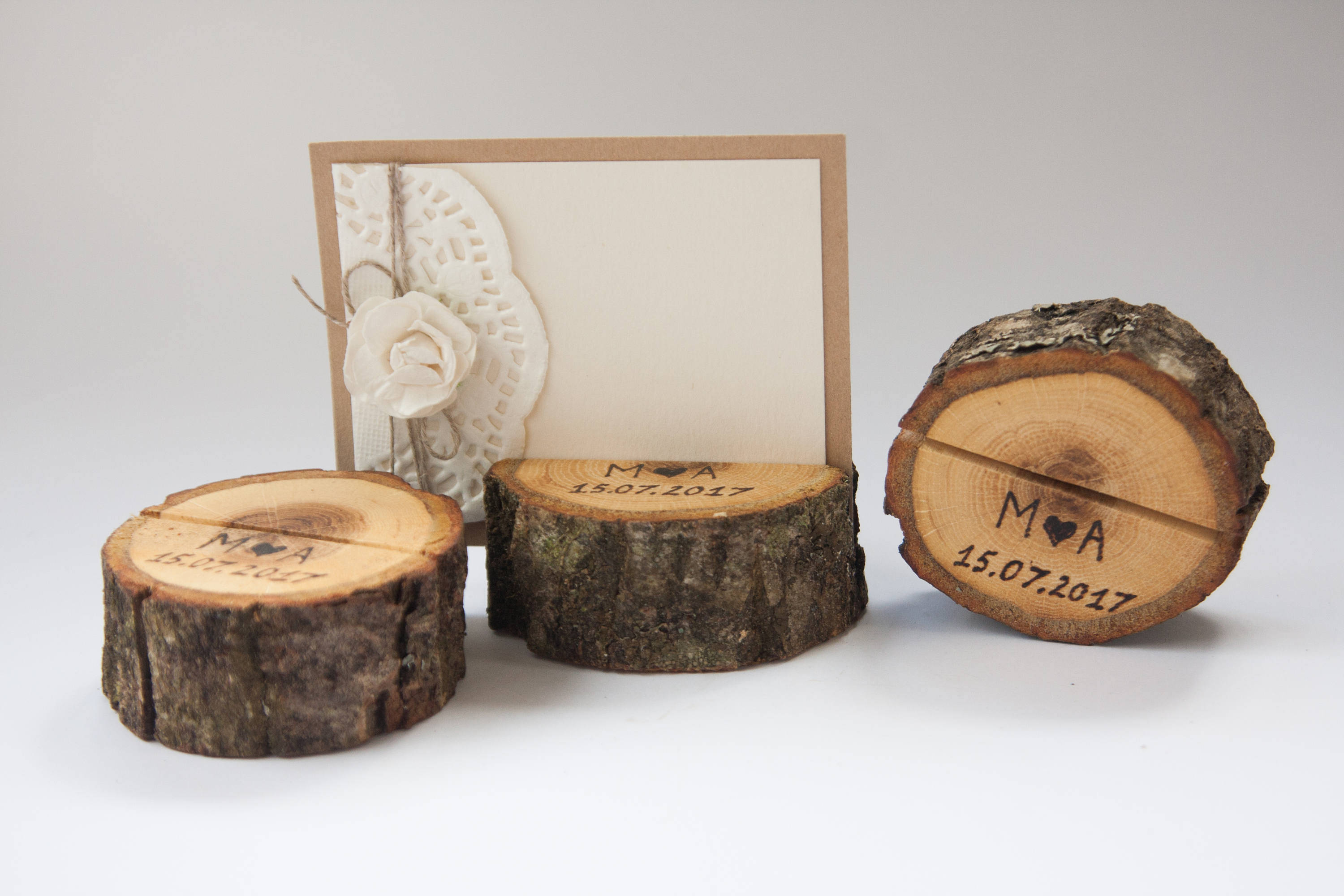 10 personalized wood table number holder Rustic wedding | Etsy