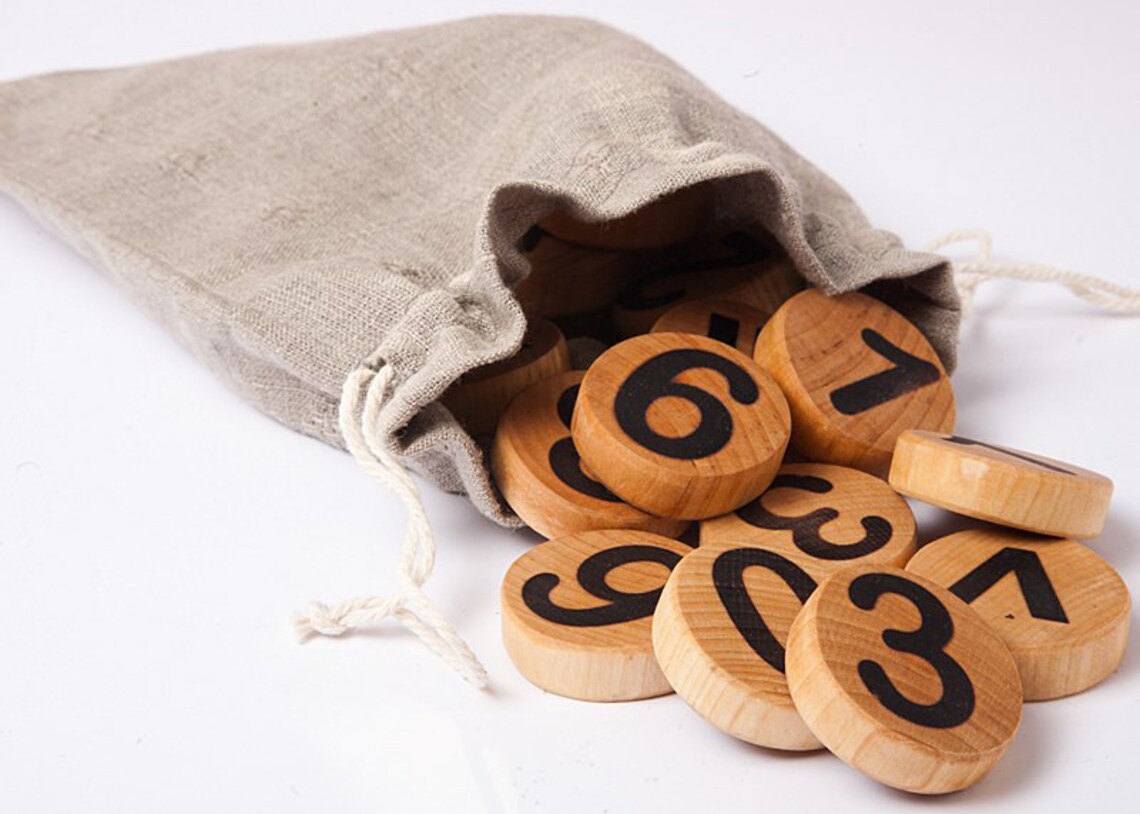 Wooden Toy Numbers With Magnets Waldorf Toy Montessori - Etsy