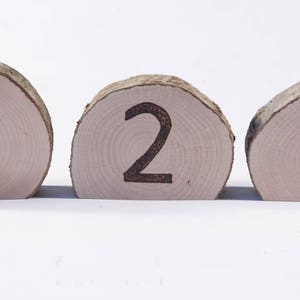 20 Rustic Wedding Table Number Holders, Wooden Table Number Stand ...