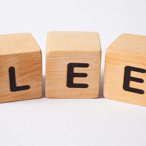 Personalized Wood Name Blocks - Alphabet Building Blocks, Eco Friendly ...