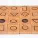 Wooden Memory Game, Mathematical Game, Geometric Symbols, Educational ...