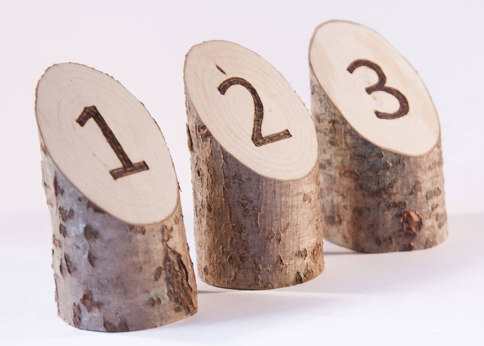 10 Rustic Wedding Table Number Holders Wooden Table Number | Etsy