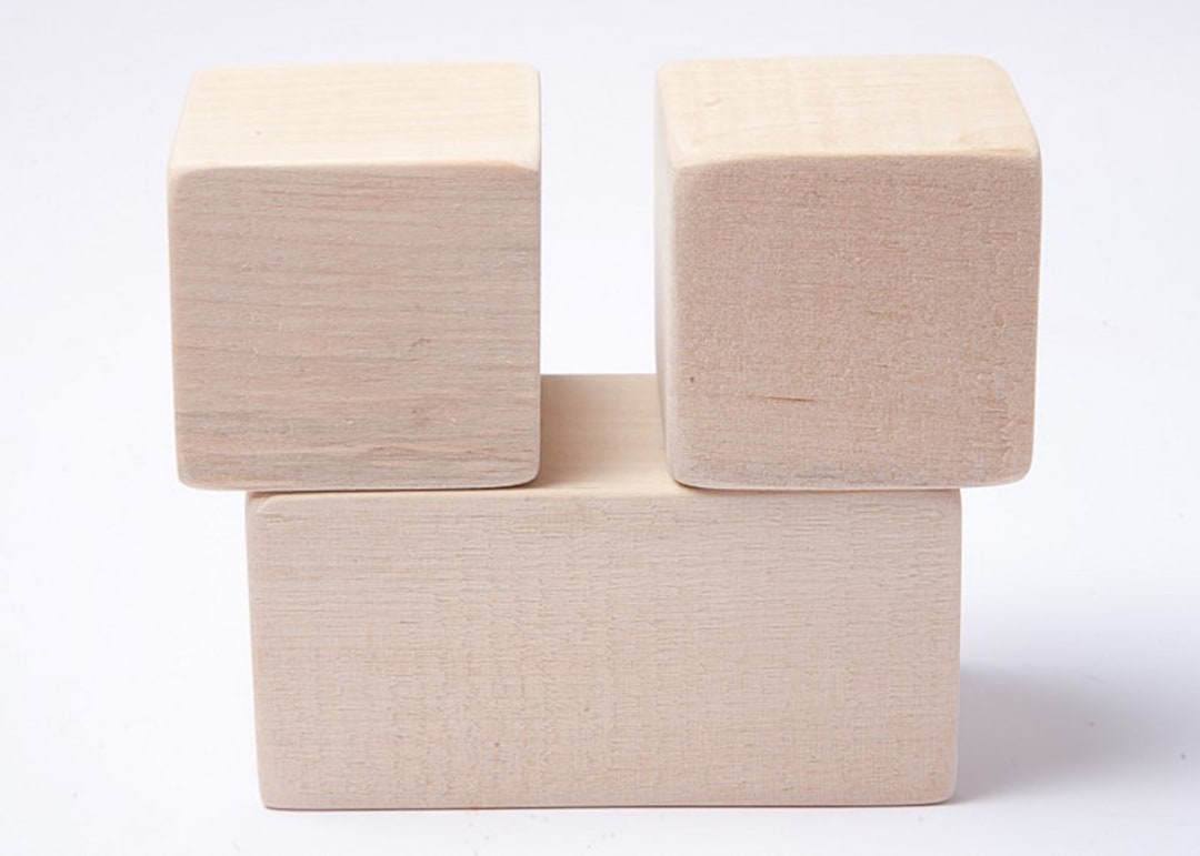 Unfinished Baby Age Blocks , Photo Blocks, Photo Prop, Month Blocks ...