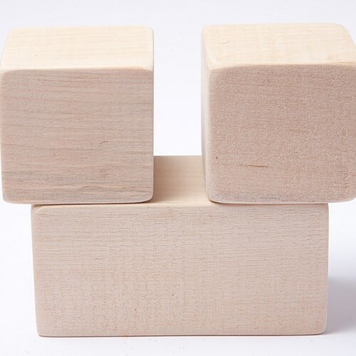 Unfinished Baby Age Blocks Photo Blocks Photo Prop Month - Etsy