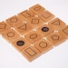 Wooden Memory Game, Mathematical Game, Geometric Symbols, Educational ...