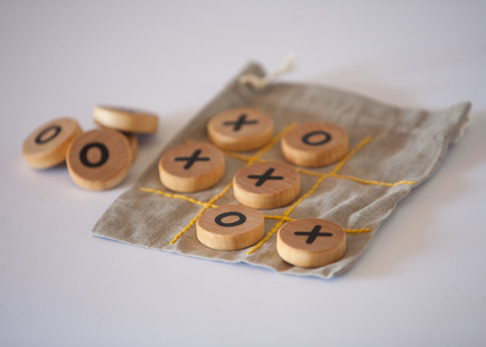 Tic Tac Toe Game Table Game Wooden Game for Children Travel - Etsy