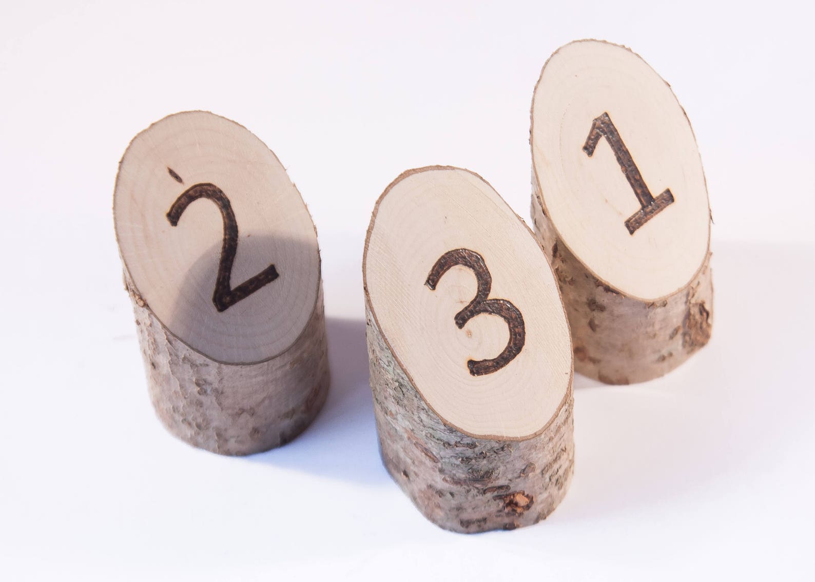 10 Rustic Wedding Table Number Holders Wooden Table Number - Etsy