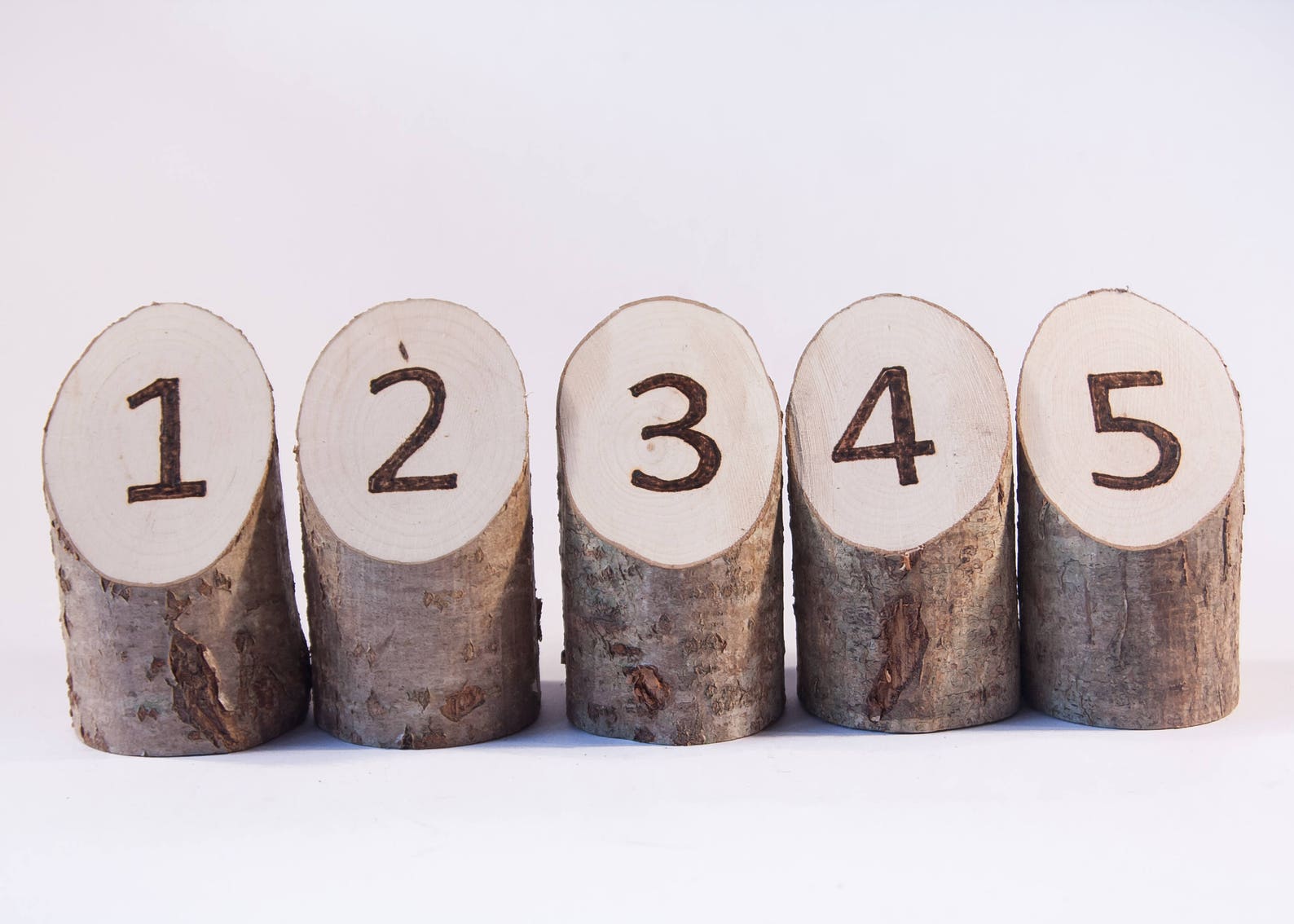 10 Rustic Wedding Table Number Holders Wooden Table Number | Etsy
