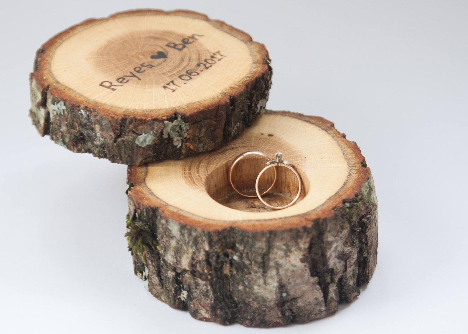 Personalized Rustic Ring Box, Ring Holder, Ring Bearer Pillow, Rustic ...