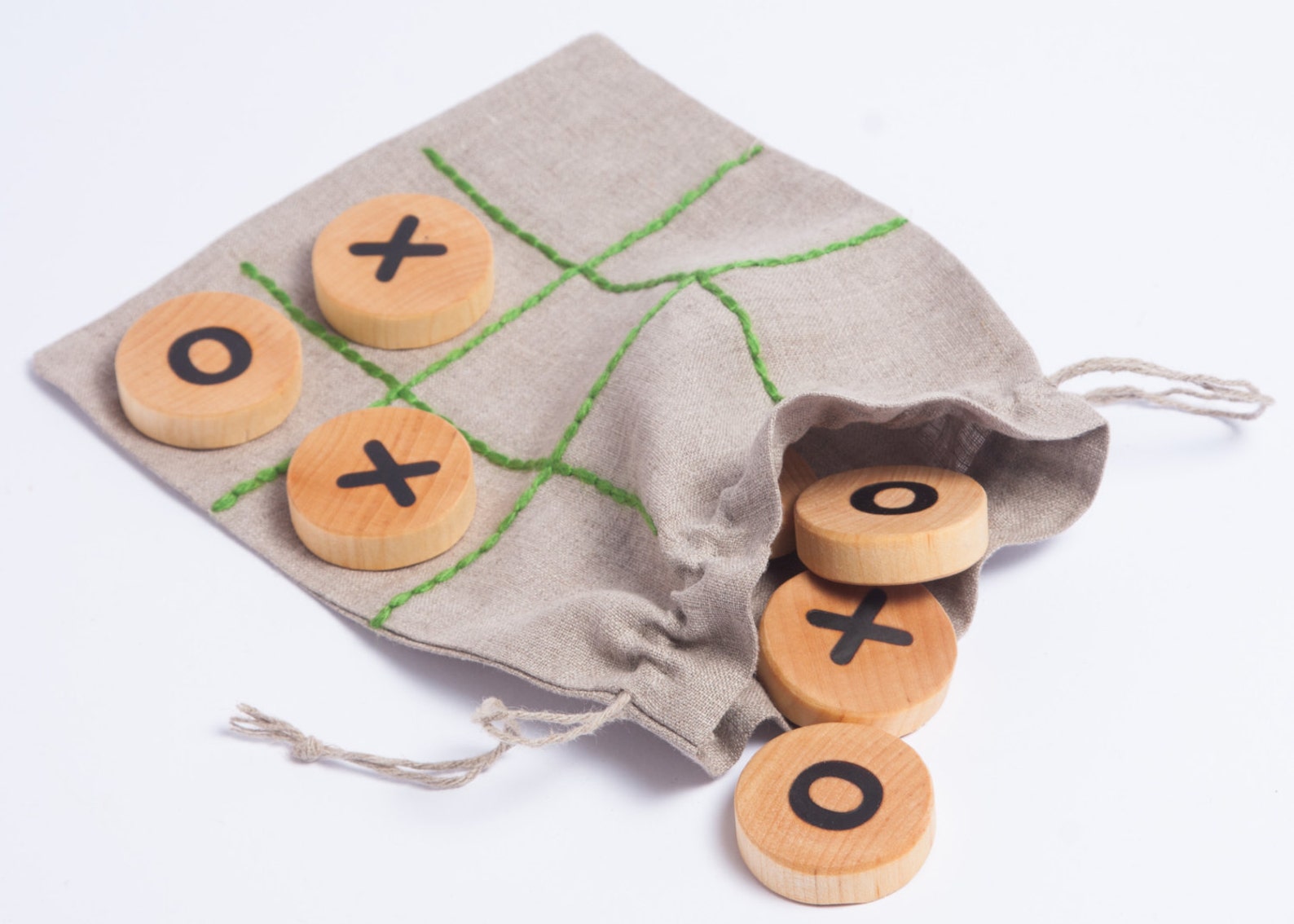 Tic Tac Toe Game Table Game Wooden Game for Children Travel | Etsy